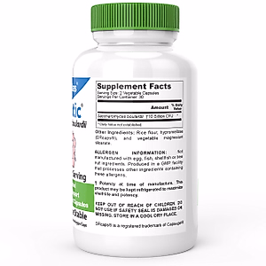 DrFormulas Saccharomyces Boulardii Probiotic 10 Billion CFUs | Nexabiotic S boulardii, Immune and Digestive Support Supplement, 60 Stomach Acid Resistant Probiotics Capsules