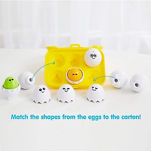Kidoozie Peek N Peep Eggs - Mentally Stimulating Sorting & Stacking Toy for Ages 1 and Up - A Fun Way to Build Hand-Eye Coordinaton!