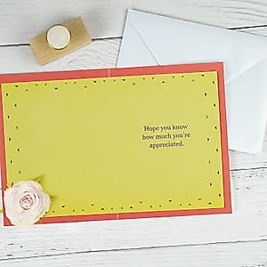 WRAPAHOLIC Thank You Card with Envelope - You're Appreciated Card - 5.9 Inch x 7.9 Inch