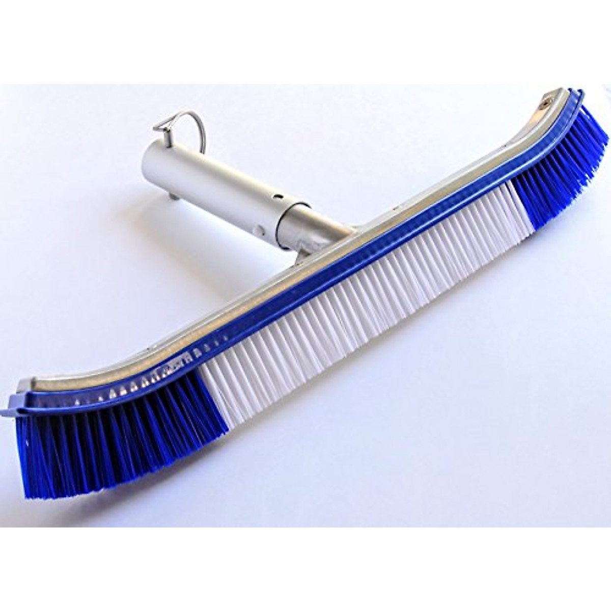 Pool Tool Holder and Organizer; Storage System for Brushes, Leaf rakes, Skimmers, Vacuum Head, and Other Telescopic Pole Cleaning Equipment attachments (3, Matte Silver)