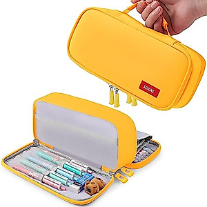SCIONE Pencil Case for Girls, Large Pencil Pouch School Supplies for Kids with Dry-erase Board, Big Capacity Zipper Cute Pen Box Bag Organizer, Back to School Gifts for Student Teens College Office