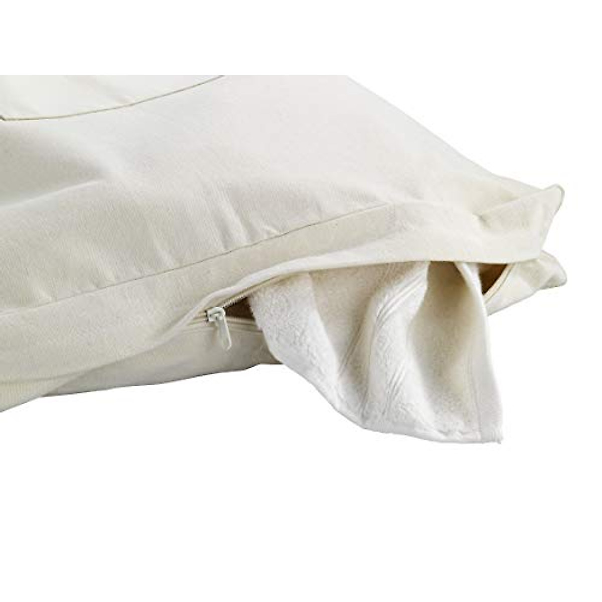 WENKO Laundry Hamper Bag Hanging, Over The Door Basket with Hooks, for Bathroom, Closet, Space Saving Storage, Wall mounted 3.94 x 20.47 x 31.89 in, Beige