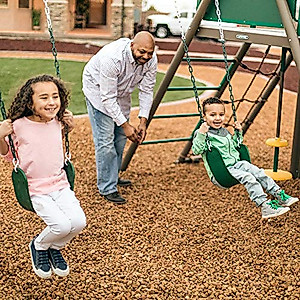 Lifetime 90797 Big Stuff Adventure Swing Set, Brown/Green