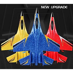 Aquard Duck RC Airplane - Multi-Directional Remote Control Plane with Smart Gyroscope, Anti-Collision Silicone Nose RC Plane, Long Battery RC Glider for Kids and Adults (Blue)