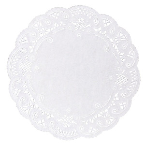 Hoffmaster 500533 French Lace Doily, 8" Diameter (Case of 1000),White