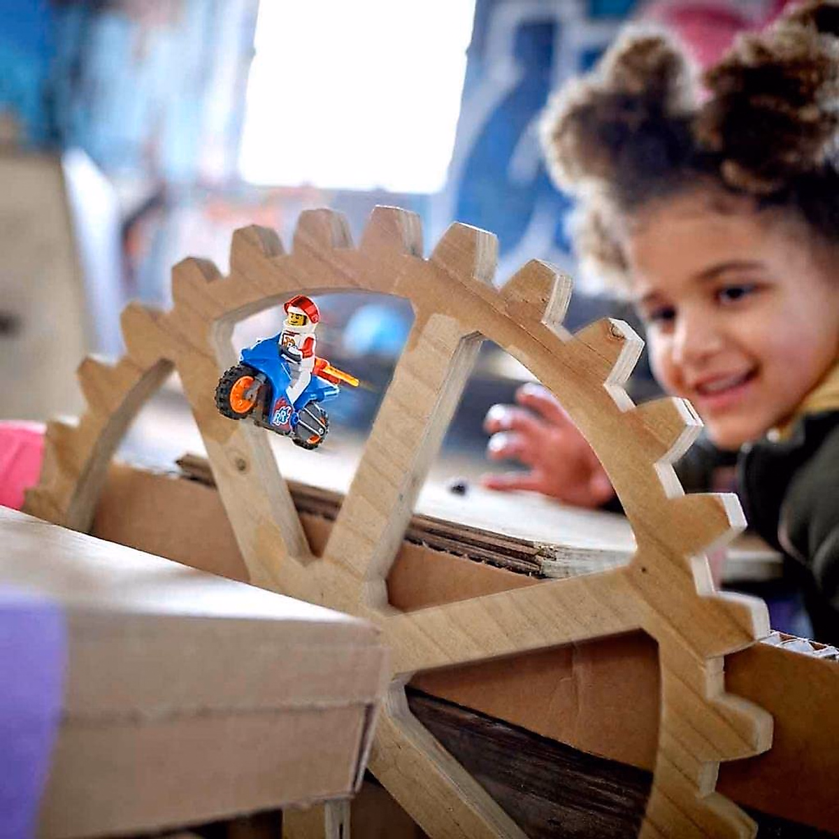 LEGO 60298 City Stuntz Rocket Stunt Bike Set with Flywheel-Powered Toy Motorbike & Rocket Racer Minifigure, Gifts Boys and Girls 5 Plus Years Old