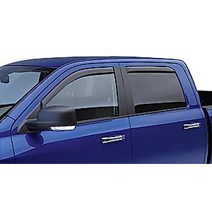 EGR 572751 in-Channel Window Visors Front and Rear Set Dark Smoke Finish Compatible with Select Dodge Ram Models