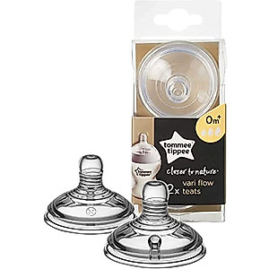 Tommee Tippee Closer to Nature Nipple, Variable Flow, 2 Count