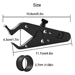 Motorcycle Cruise Control, Motorcycle Throttle Lock, Universal Throttle Assist Wrist/Hand Grip Lock Clamp with Silicone Ring Protect Throttle Control System for Most Any Bike Durabl (1, Black)