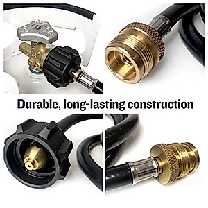 Ignik Adapter Hose for Refillable Propane Tanks, 4-Foot