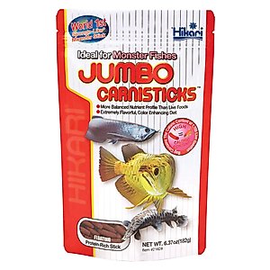 Hikari Tropical Jumbo Carnisticks Fish Food, 6.37 oz (182g)