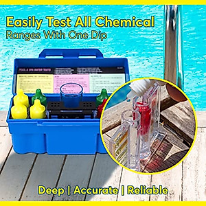 Skimmie Dip - The Convenient Pool Water Testing Attachment for The Skimmie Pole or Standard Size Pool Pole - Easy and Efficient Water Sample Collection and Testing