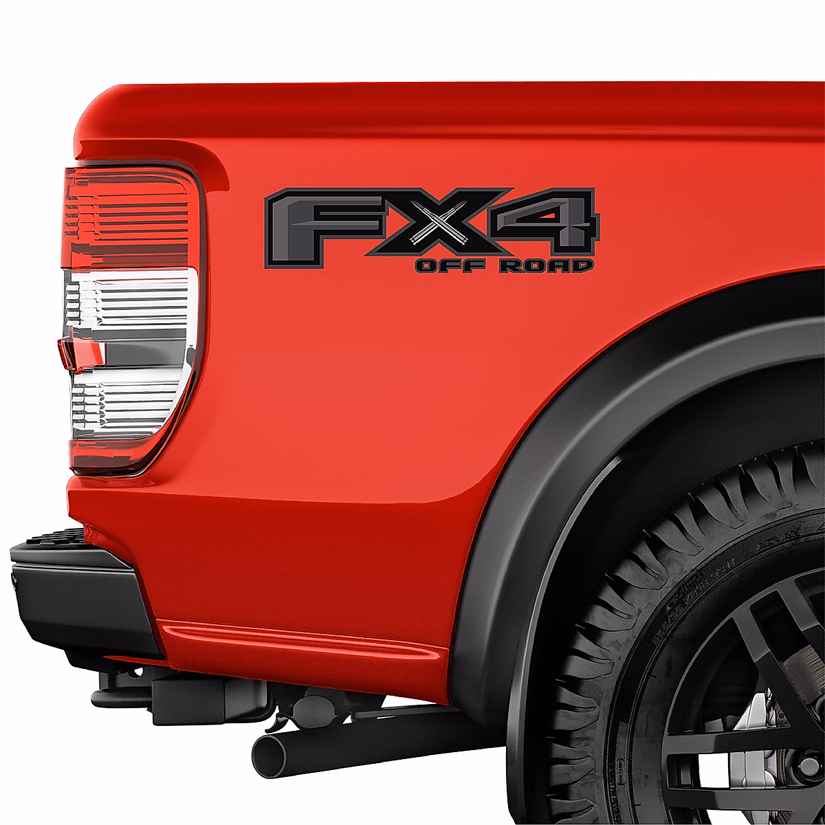 FX4 Off Road Decal USA Black Flag Replacement Sticker F 150 Bedside Emblem for 4x4 Truck Super Duty (FX4 Off Road Decal Black Replacement Sticker)