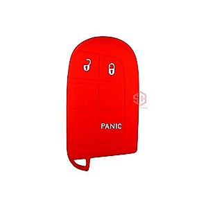 1x New Key Fob Remote Fobik 3 Buttons Silicone Cover Fit/For Dodge Jeep.