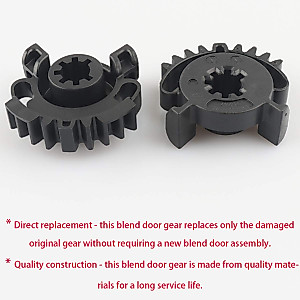 TeileHaus 2PCS HVAC Heater Blend Door Actuator Gear Kit Compatible with Jeep, Dodge - 2011 2012 2013 2014 2015 2016 2017 2018 Grand Cherokee, Durango - Replaces 68214880AA, 926-133, t6247