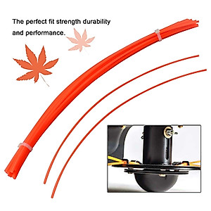 AMTHKNO 490-040-C035 18-Inch x .155" Trimmer Line/Cutting Lines, Compatible with MTD Cub Cadet Wheeled String Cutting Trimmer, Replace 743-0112 731-10080 Model. (20 Pack)