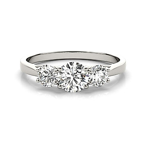 New World Diamonds Julie Ring - 1.00 Ct. T.W. IGI Certified 14K White Gold 7