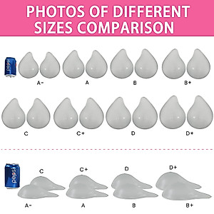 Vollence One Pair C Cup irregular Silicone Breast Forms Women Mastectomy Prosthesis Concave Bra Pad