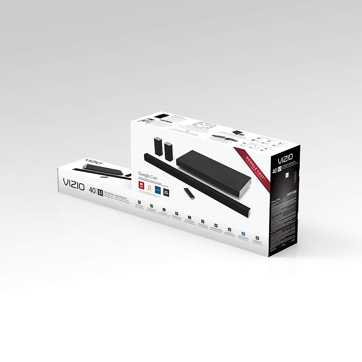 VIZIO SB4051-D5 Smartcast 40” 5.1 Slim Sound Bar System, Black