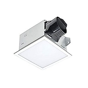 Delta BreezIntegrity ITG100ELED 100 CFM Exhaust Bath Fan with Edge-Lit Dimmable LED Light,White