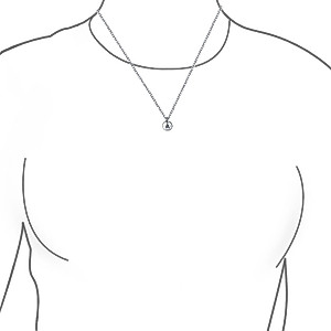 Tiny Minimalist ABC Round Disc Block Letter Alphabet A Initial Pendant Necklace For Teen For Women .925 Sterling Silver