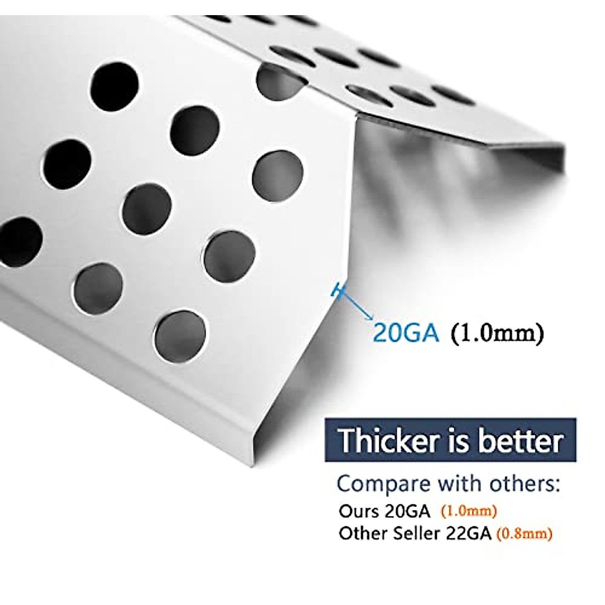 Htanch SN7371(4-Pack) SA4251(4-Pack) 14 9/16" Heat Plate and Burner for Sunbeam 720-0697 Nexgrill 720-0697,Nexgrill 720-0783C, 720-0783E Grill Master 720-0697, Nexgrill 720-0697 720-0783C 720-0783E