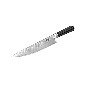 Hilt & Steel Damascus Steel Chef Knife | Premium Damascus knife | 8 Inch blade | G10 Composite Handle | Ultra Sharp