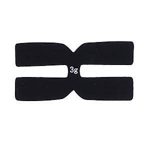 simhoa 6X Silicone 3g Racquet Balance Strips Tape Weighted Bar for Tennis Badminton, Black, 4x2cm