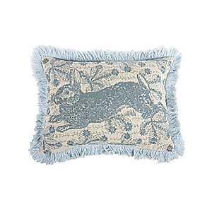 Thomas Paul Bunny Embroidered 12x16 Pillow