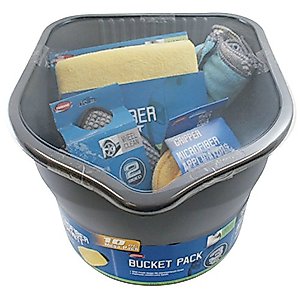 Carrand 94108VA Car Wash Bucket Kit (10-Piece) , Gray