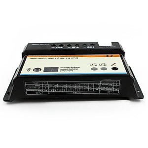 EPsolar Dual Battery Solar Charge Controller 10A 12V/24V Auto Work for RVs Caravans and Boats etc Duo Battery Solar Charging System(10A)