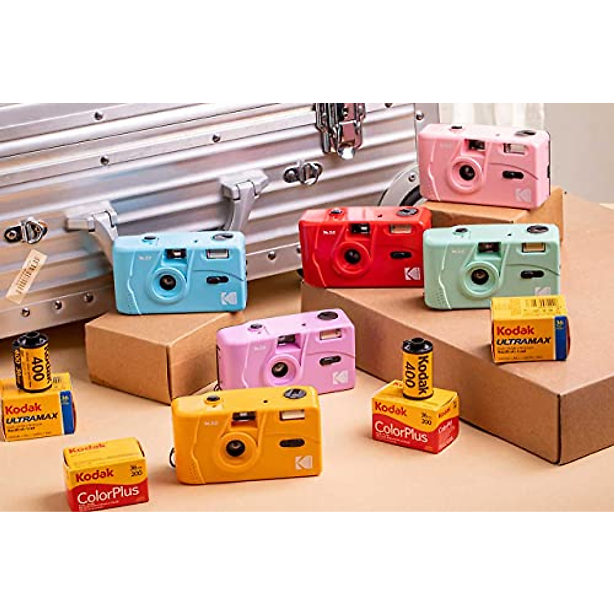 Kodak M35 35mm Film Camera, Reusable, Focus Free, Easy to Use, Build in Flash and Compatible with 35mm Color Negative or B/W Film (Film and AAA Battery NOT Included) by (Yellow)