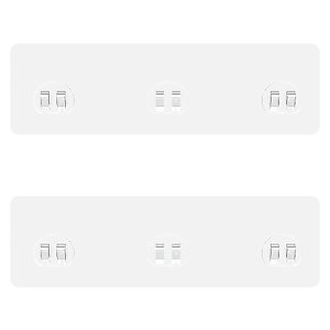 YASONIC 2 Pack Adhesive Strip for Rectangular Shower Caddies
