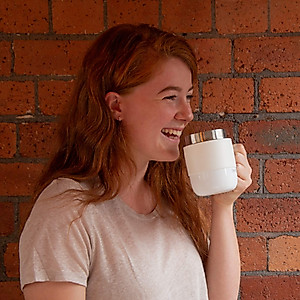 DrinkPod LGB-280B Vacuum Insulated Travel Mug, Stainless Steel, Blue, 280ml