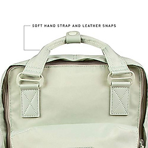 Doughnut Macaroon Nature Pale Series 16L Travel School Ladies College Girls Lightweight Commuter Casual Daypacks Bag Backpack (Lichen)