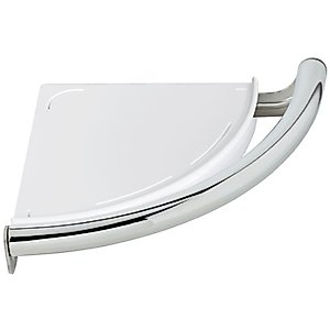 Delta Faucet 41516 Wall Mounted Contemporary Corner Shelf / Assist Bar in Polished Chrome