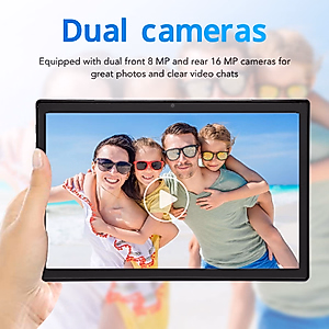 Tablet 10 Inch for Android 12.0, 4G LTE Tablets, 6GB RAM 128GB ROM, 512GB Expand, Octa Core, 8MP+16MP, Dual SIM, FHD 1920x1200, BT5.0, 7000mAh Fast Charge, 5G WiFi (Iron Gray)