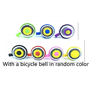 YJIA a Pair of Children's Bicycle Riding Flash Silent Training Wheels, Suitable for 12-20 inch Single Speed Bicycles (Purple)