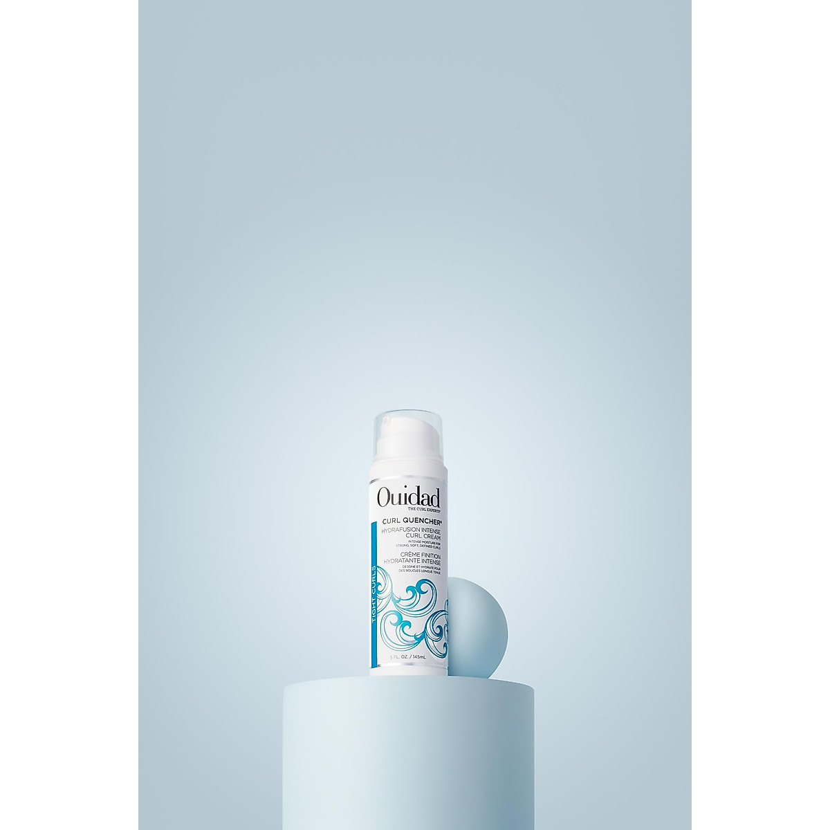 Ouidad Curl Quencher Hydrafusion Intense Curl Cream - 5 oz, Curl Defining Styling Cream for Touchable Curls, Flexible Hold Frizz Control Curly Hair Cream, Helps Eliminate Dryness, For Tight Curls