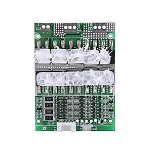 12V 100A 4Series BMS Protection Board with Balancing with Overcharge/Overdischarge/Overcurrent/Short Circuit Protection for LiFePO4 Battery Pack