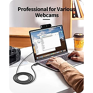 DWLCWY Fiber Optic USB A to USB C Cable (50ft),10Gbps High Speed USB 3.1 Cable for VR, Webcam,etc