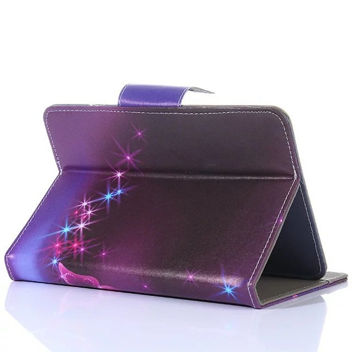 PHEVOS 7''/7.85''/8'' Tablet Pc Case Cover, Foldable and Solid Stand Case, Compatible with All Universal 7 inch Tablets PC-Pink Butterfly