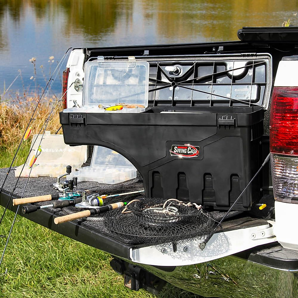 UnderCover SwingCase Truck Bed Storage Box | SC205P | Fits 2017 - 2023 Ford F-250/350 Super Duty Passenger Side