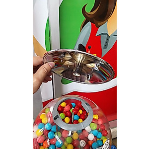 Classic Gumball Machine Top Lid - Metal Lid for Classic Bubble Gum & Candy Machine, Top Cover for Gumball Vending Machine. Metal Top Cap Compatible with Titan Classic Gumball Machines Replacement Part