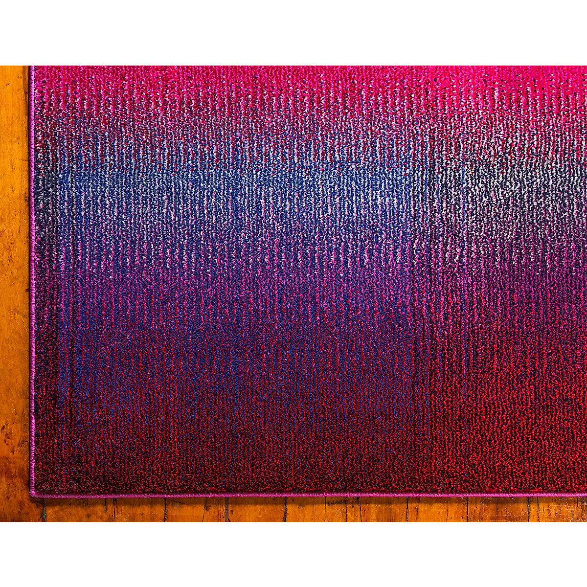 Unique Loom Estrella Collection, Gradient, Sunset, Abstract, Bright Colors Area Rug, 5 x 8 ft, Pink/Gold
