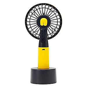 BT21 CHIMMY Character Mini Handheld Personal Portable Fan | 3-Speed Adjustable USB Rechargeable, Yellow