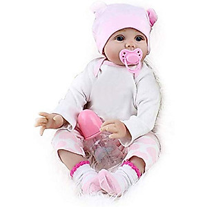 CHAREX Reborn Baby Dolls Girl - 16 Inches Realistic Soft Vinyl Newborn Baby Doll That Look Real, Best Toy for Kids Ages 3+