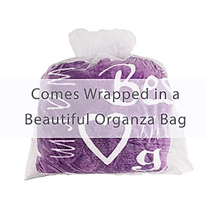 BlankieGram Grandmother Throw Blanket - Our Blankets and Throws Make The Ideal Gifts for Grandmother, Gifts for Women and for The Whole Family, Purple