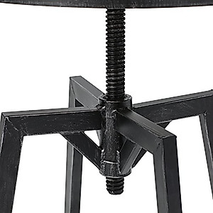 Christopher Knight Home Alanis Firwood Barstool, 39", Black Brush Silver