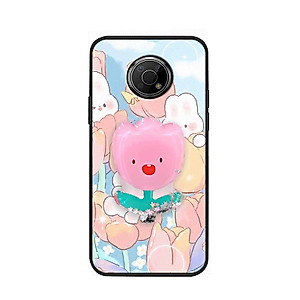 Back Cover Cartoon Lulumi Phone Case for Nokia G300, Original Soft Case Fashion Design Foothold Dirt-Resistant Kickstand Silicone Armor case Cartoon Anti-dust Cute Phone Stand Holder, 8